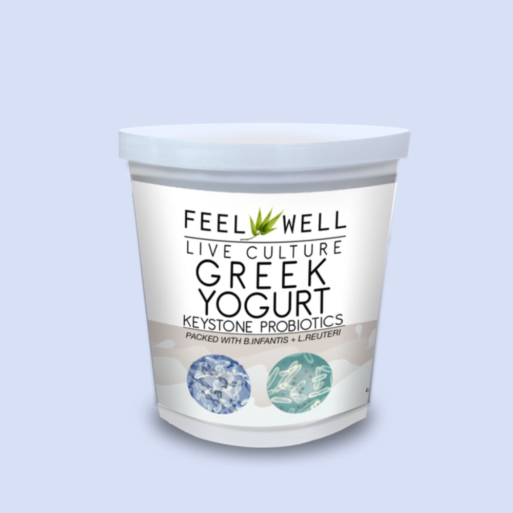 Keystone Probiotic Greek Yogurt: 400g L. Reuteri + B. Infantis - Feel Well