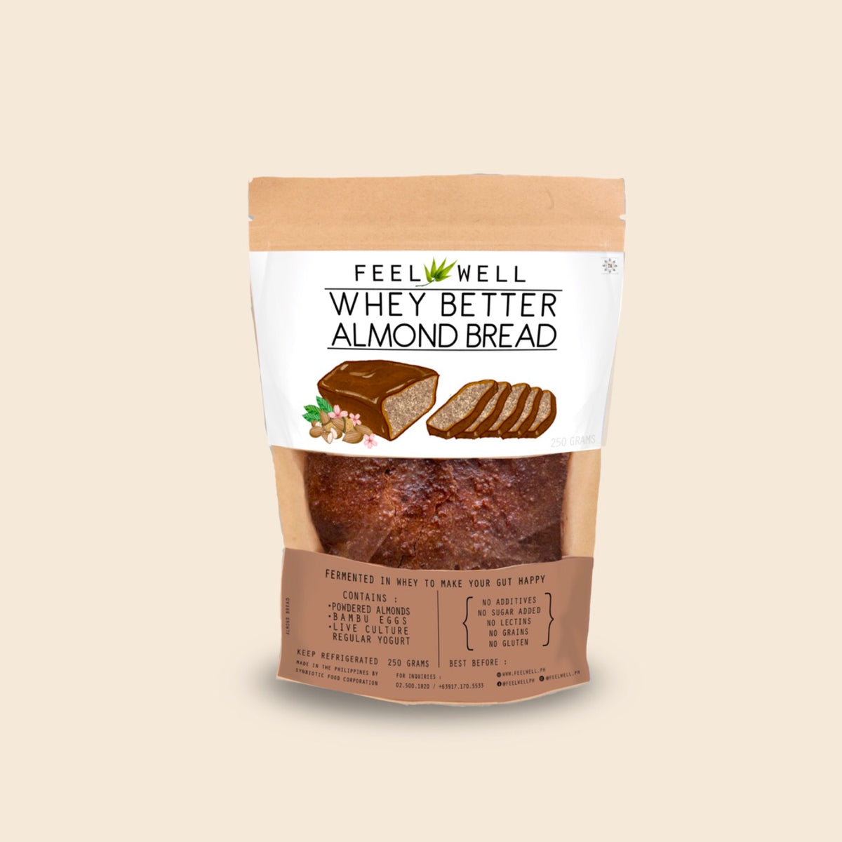 Whey Better Almond Bread 250g - Feel Well